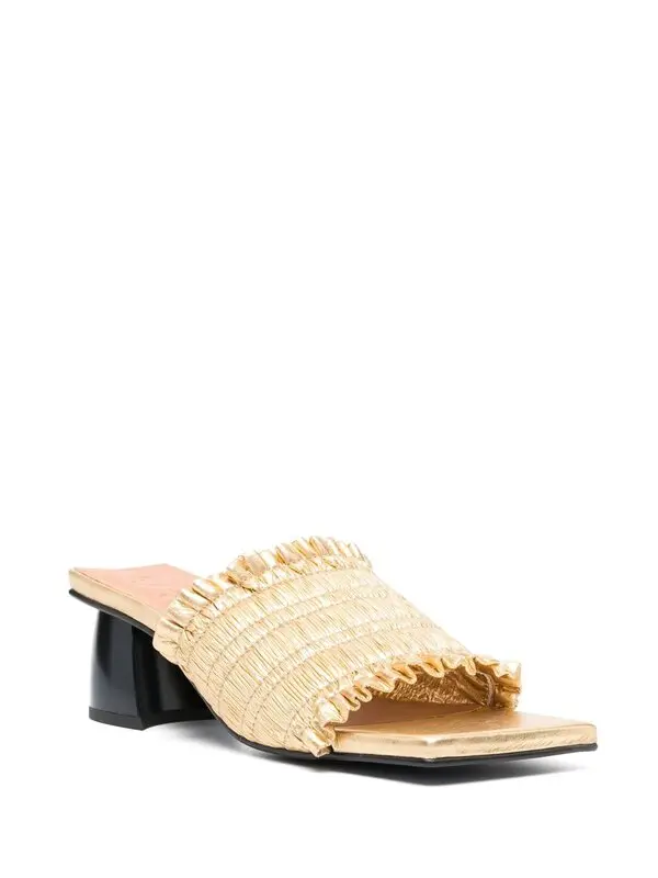 GANNI 65mm Smock Sandals