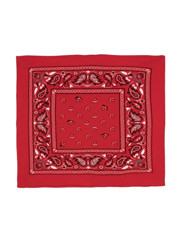 BARRIE Bandana-print Scarf - Red