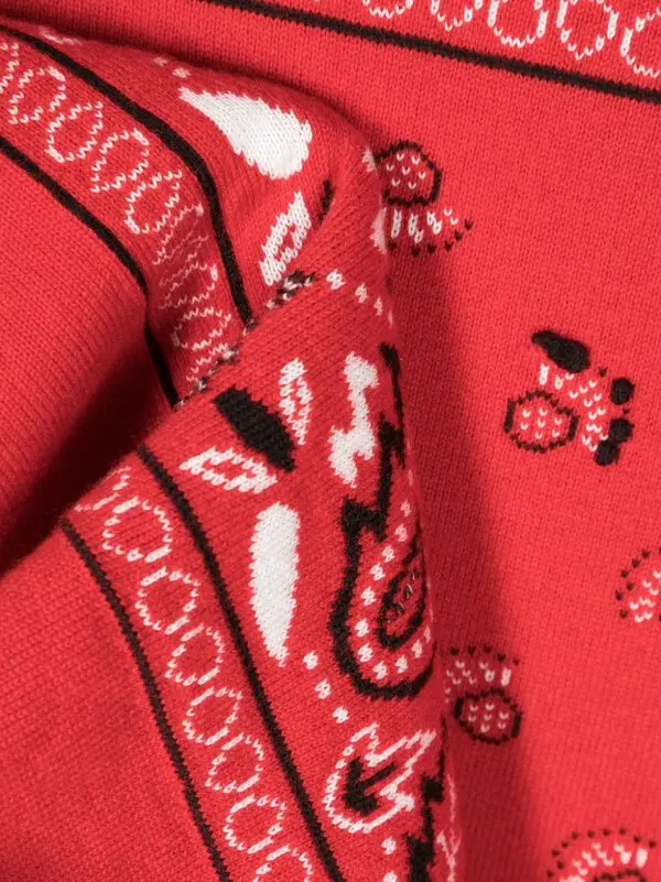 BARRIE Bandana-print Scarf - Red