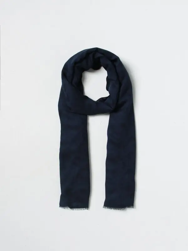 Emporio Armani Scarf In Viscose Blend - Blue
