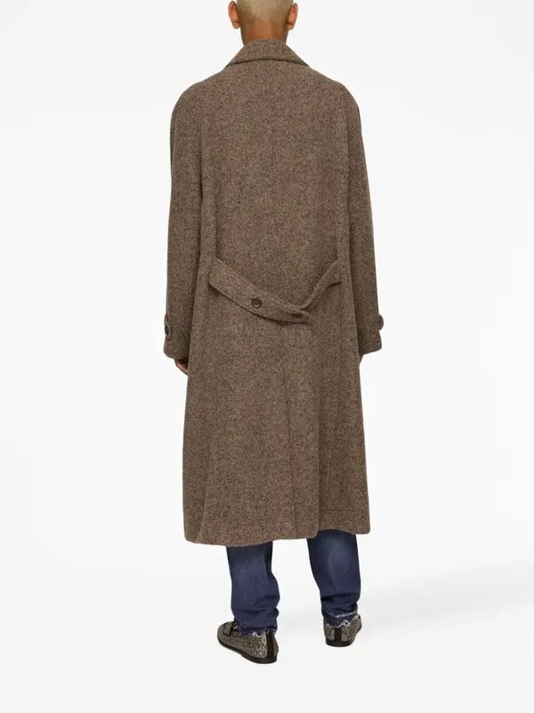 Dolce & Gabbana Mélange-effect Double-breasted Coat