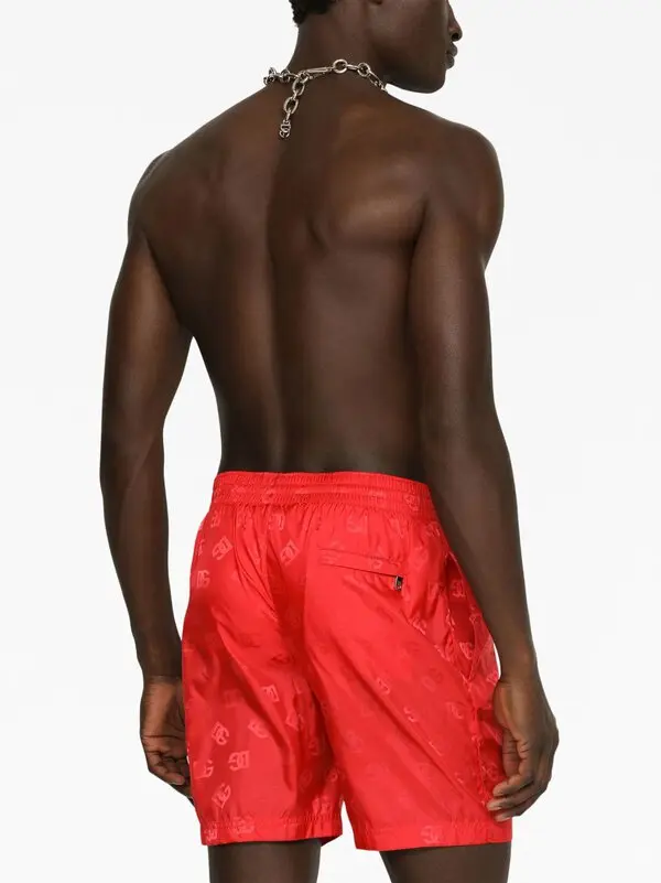 Dolce & Gabbana Monogram-jacquard Swim Shorts