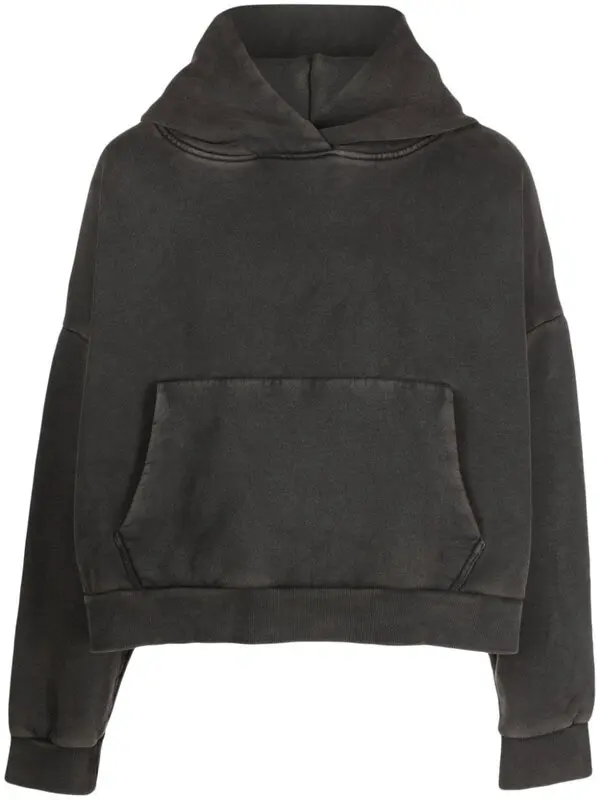 ENTIRE STUDIOS Washed Drop-shoulder Hoodie - Black