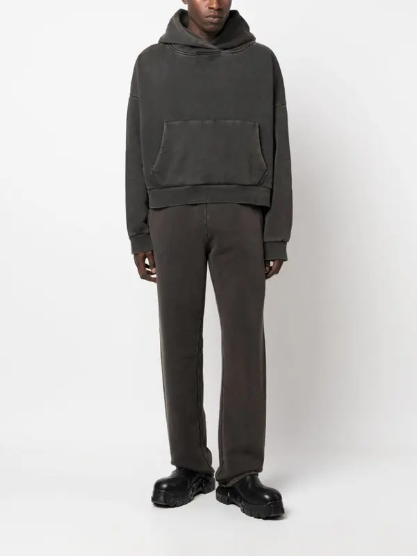 ENTIRE STUDIOS Washed Drop-shoulder Hoodie - Black