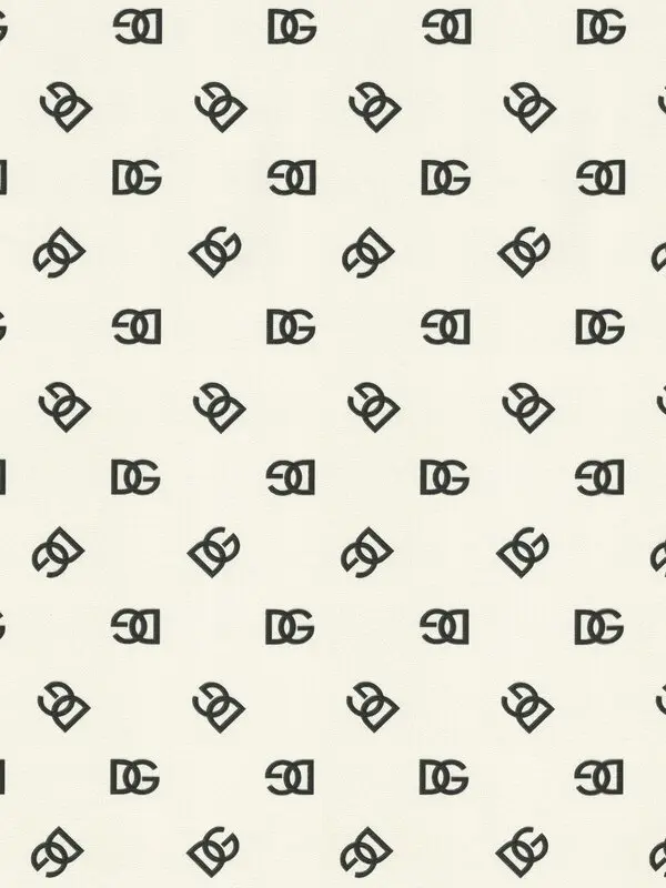 Dolce & Gabbana Monogram Logo-print Wallpaper - White
