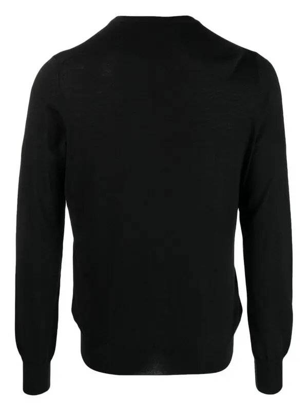 FILERIA Round-neck Sweater - Black
