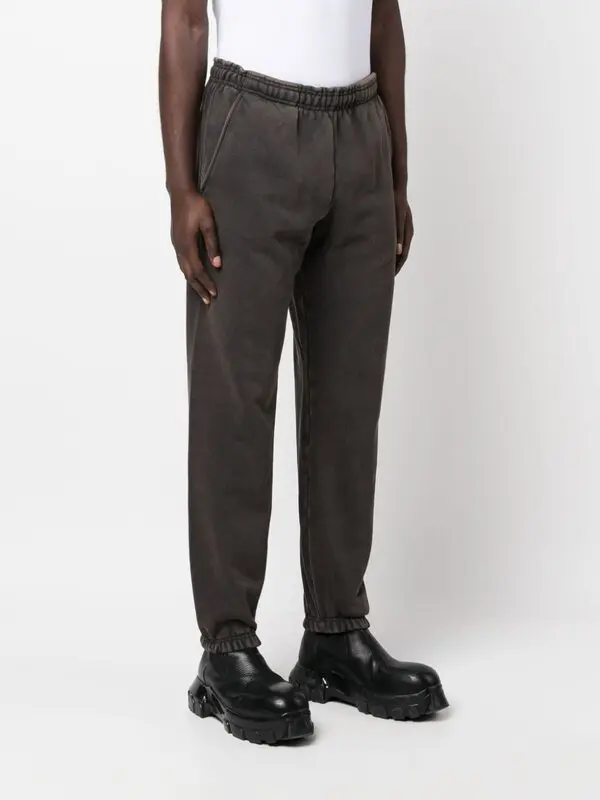 ENTIRE STUDIOS Washed Organic Cotton Track Pants - Black