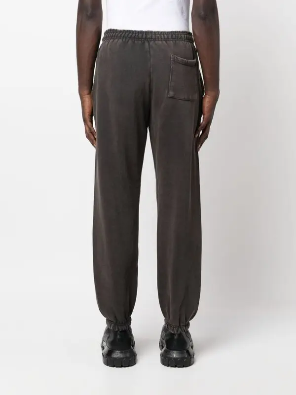 ENTIRE STUDIOS Washed Organic Cotton Track Pants - Black