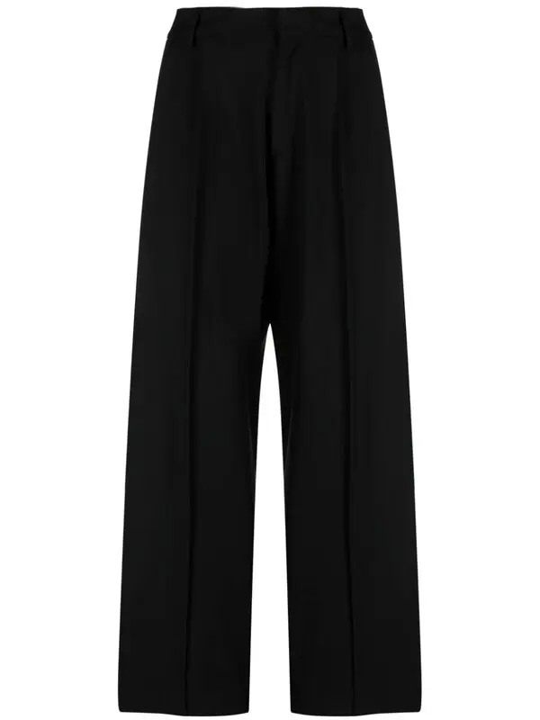 Giuseppe Di Morabito Pleated Wool Trousers - Black