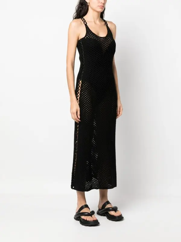 Chloé Open-knit Midi Dress