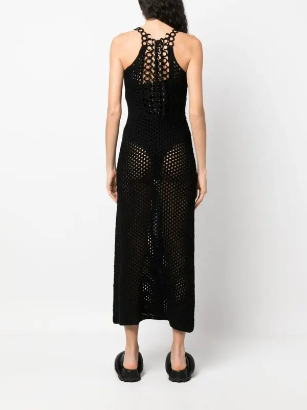Chloé Open-knit Midi Dress