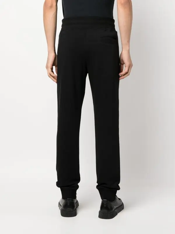 Versace Logo-embroidered Cotton Track Trousers