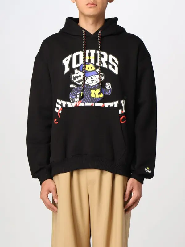 MSGM Cotton Graphic Print Sweatshirt - Black