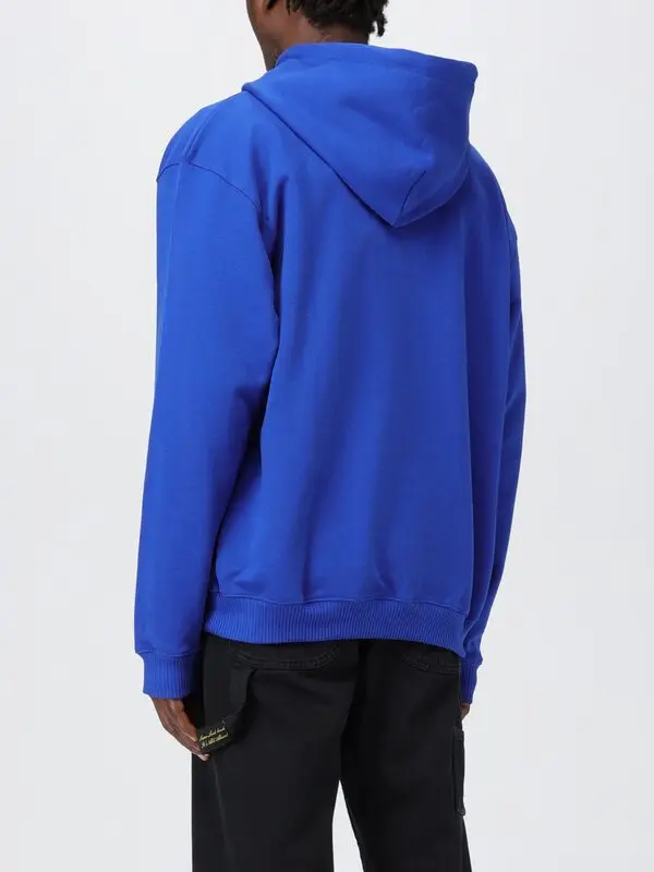 MSGM Cotton Graphic Print Sweatshirt - Blue