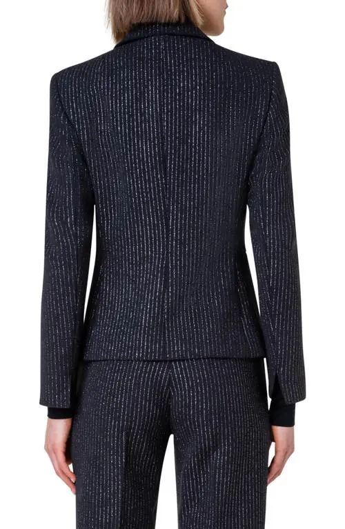 Akris Metallic Pinstripe Jacket