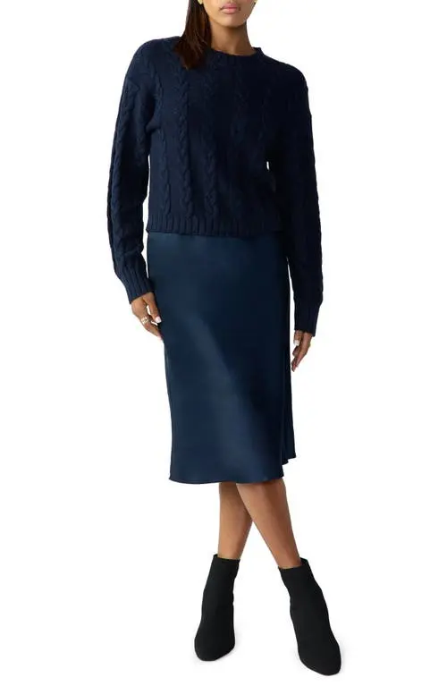 Sanctuary Satin Midi Skirt