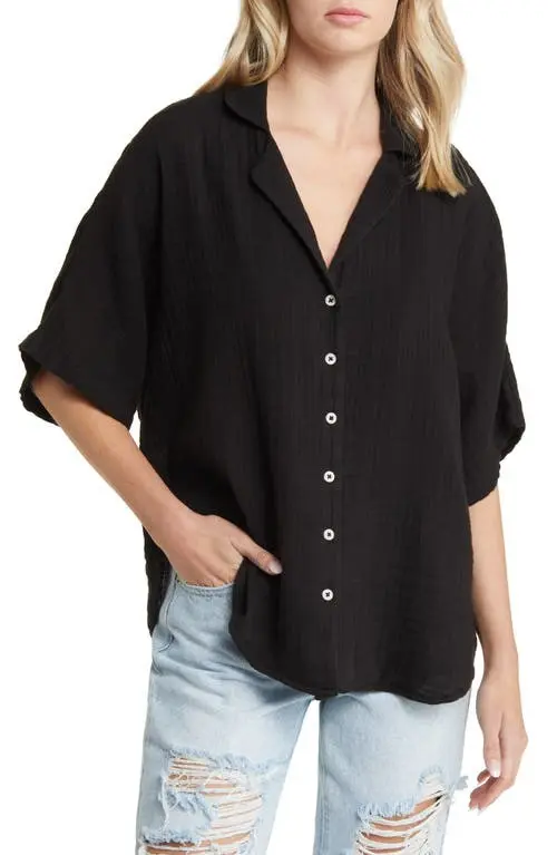 Rip Curl Premium Surf Cotton Gauze Button-up Shirt