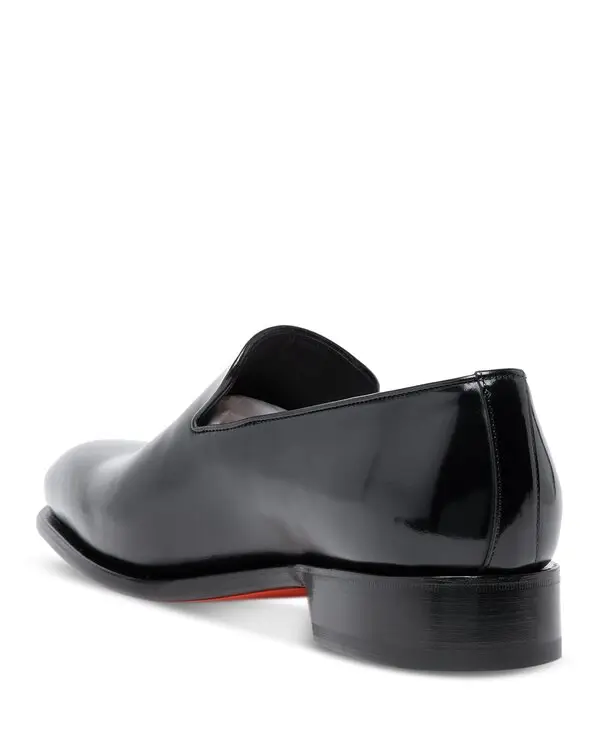 Santoni Carter Leather Venetian Loafers
