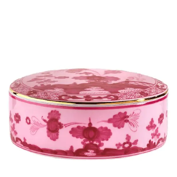 GINORI 1735 Oriente Italiano Round Box With Cover - Pink