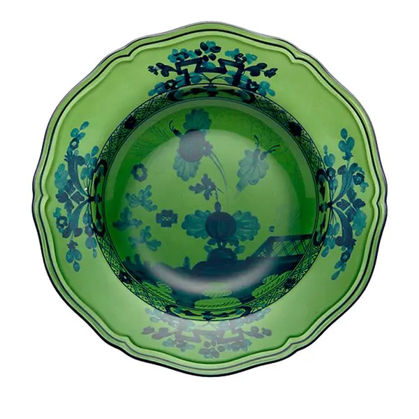 GINORI 1735 Oriente Italiano Soup Plate - Green