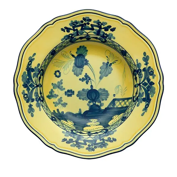 GINORI 1735 Oriente Italiano Soup Plate - Yellow