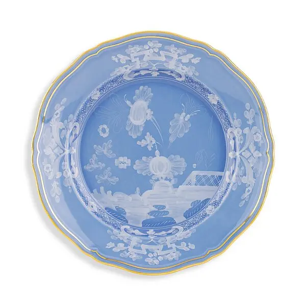 GINORI 1735 Oriente Italiano Flat Dessert Plate - Pervinca