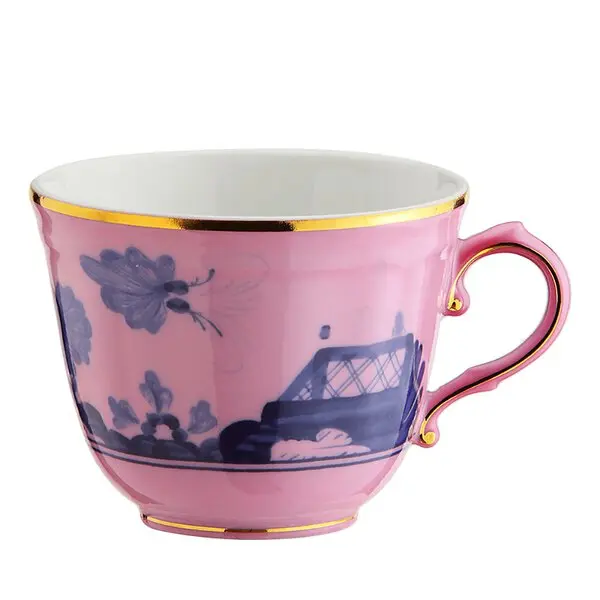 GINORI 1735 Oriente Italiano Antico Doccia Espresso Cup - Pink/blue