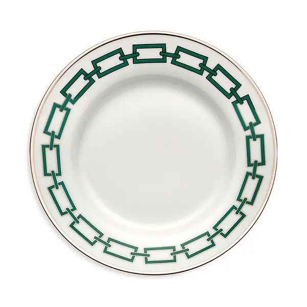 GINORI 1735 Catene Dinner Plate - Emerald