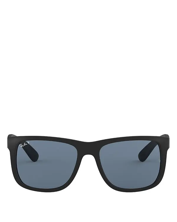 Ray-ban Justin Square Sunglasses - Black/blue Solid