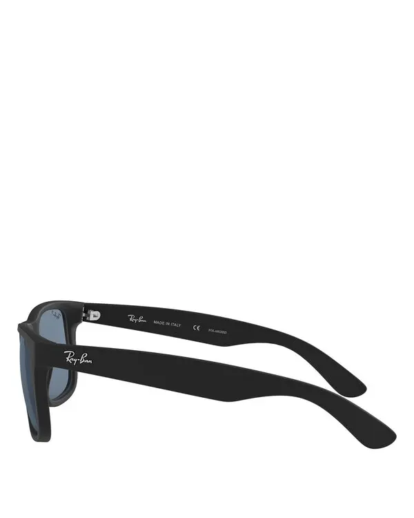 Ray-ban Justin Square Sunglasses - Black/blue Solid