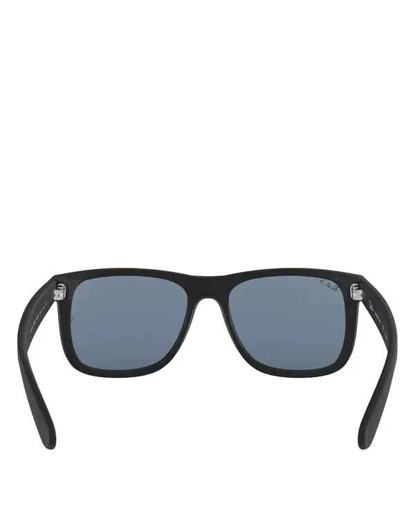 Ray-ban Justin Square Sunglasses - Black/blue Solid