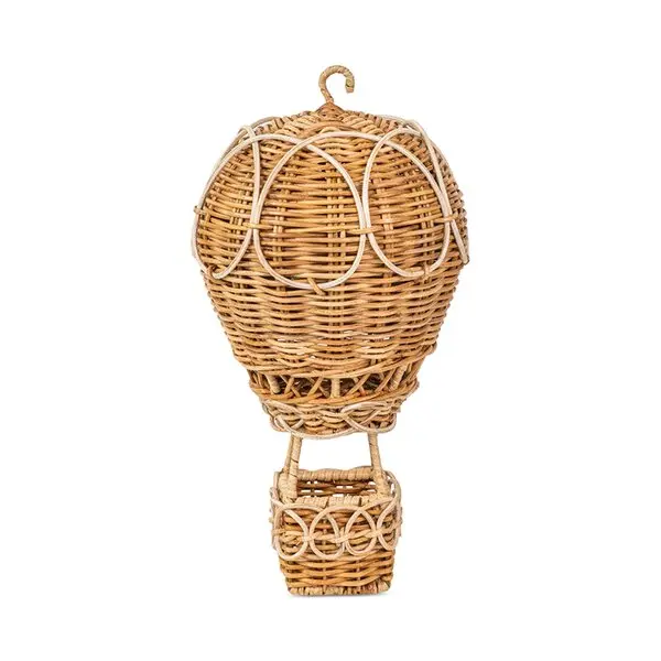JULISKA Provence Whitewash Large Hot Air Balloon Basket
