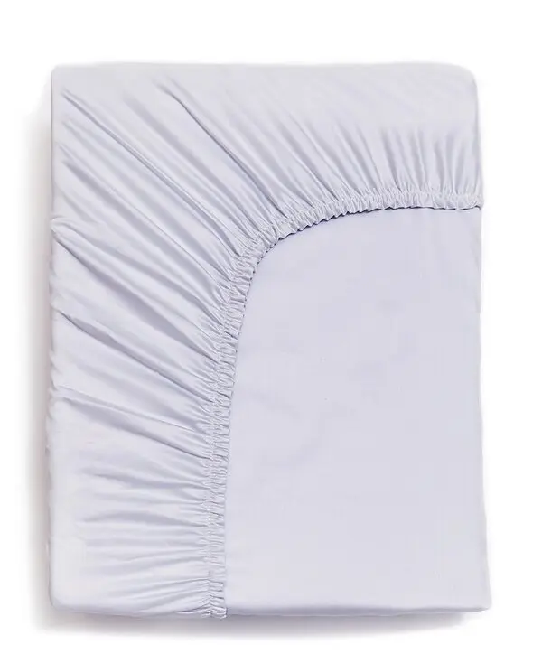GOOSELINGS Solid Twin Fitted Sheet - Blue