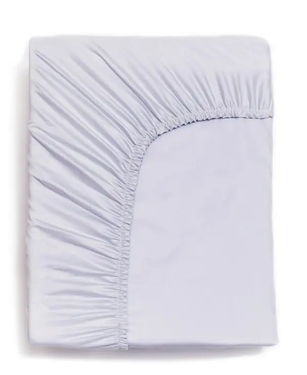 GOOSELINGS Solid Twin Fitted Sheet - Blue