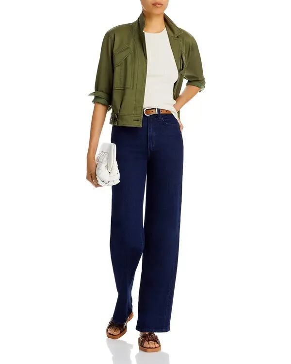 Derek Lam 10 Crosby Ariana Ribbed Muscle Top