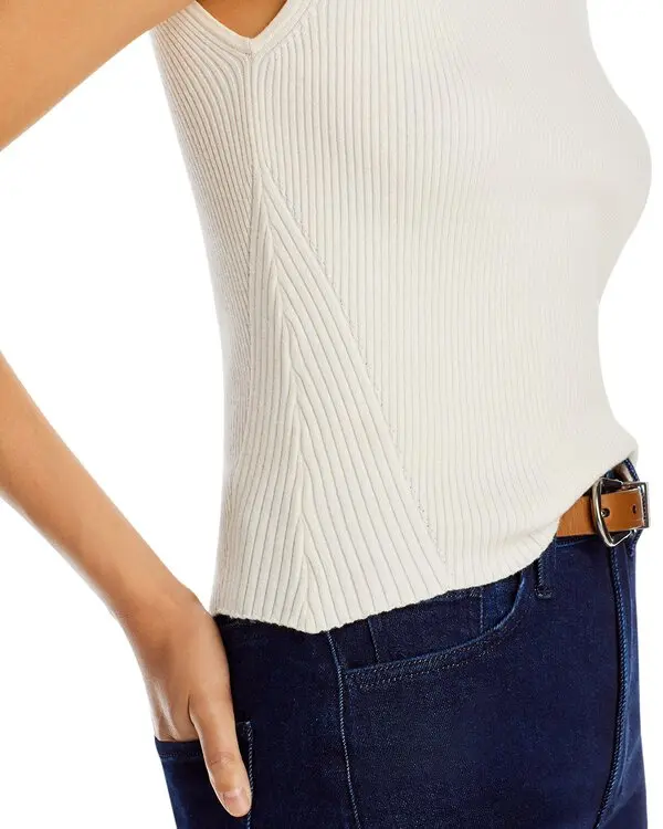 Derek Lam 10 Crosby Ariana Ribbed Muscle Top