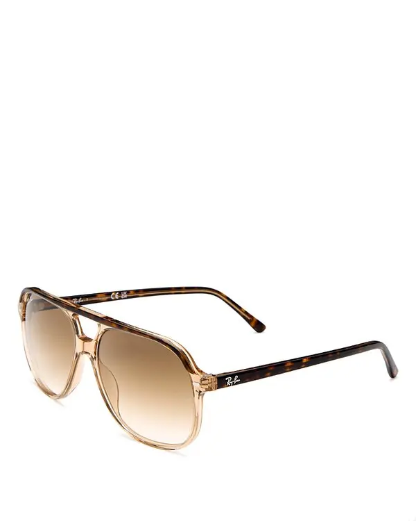 Ray-ban Brow Bar Aviator Sunglasses - Tortoise/brown Gradient