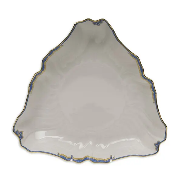 HEREND Triangle Dish - Blue