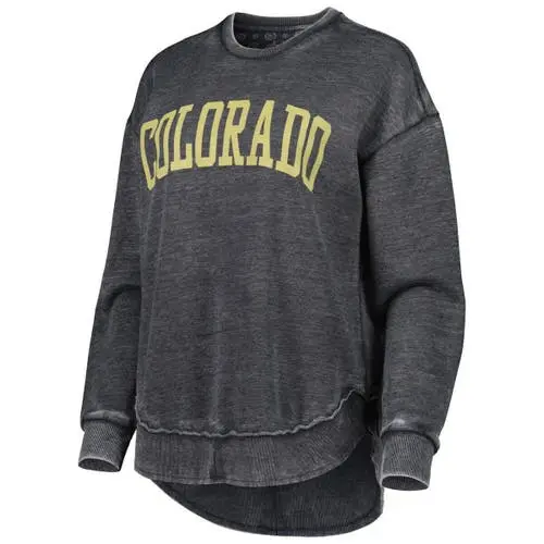 PRESSBOX Colorado Buffaloes Vintage Wash Pullover Sweatshirt