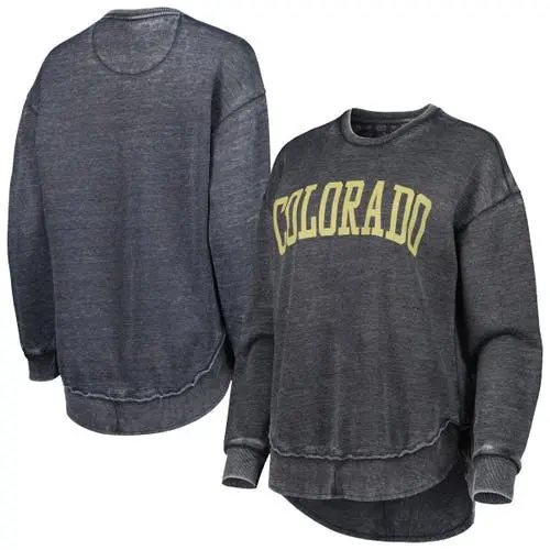 PRESSBOX Colorado Buffaloes Vintage Wash Pullover Sweatshirt