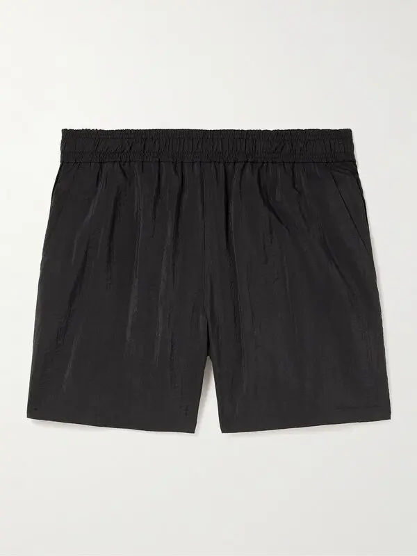 SSAM Straight-leg Silk-blend Shorts