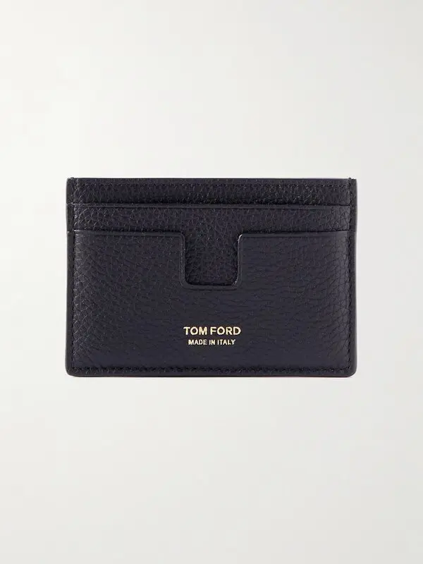 TOM FORD Full-grain Leather Cardholder - Black