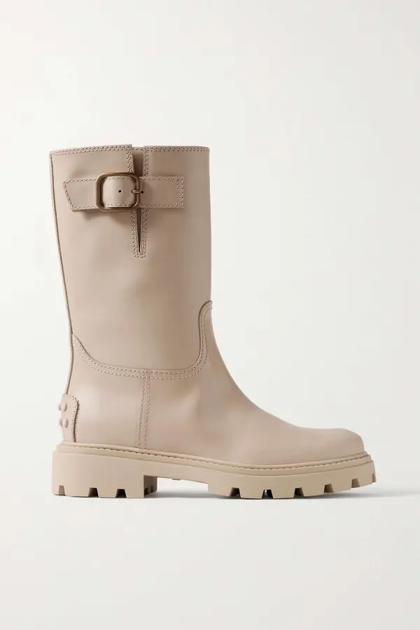 TOD'S Buckled Leather Boots
