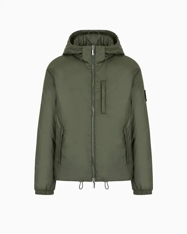 Giorgio Armani Hooded Goose-down Padded Blouson - Green