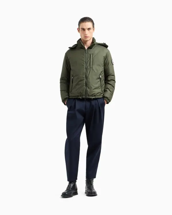 Giorgio Armani Hooded Goose-down Padded Blouson - Green