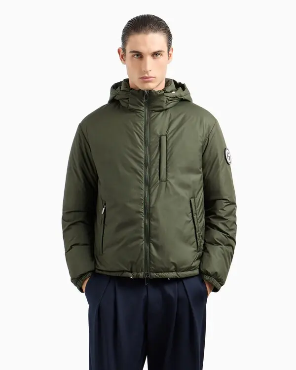 Giorgio Armani Hooded Goose-down Padded Blouson - Green