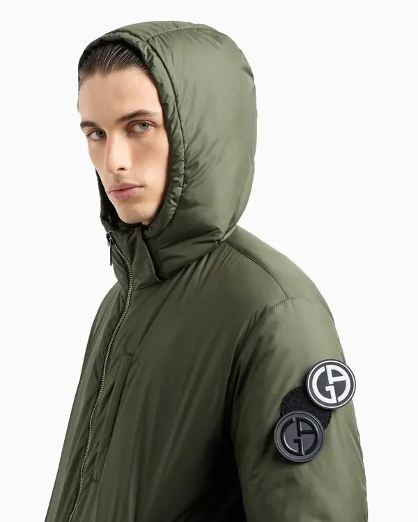 Giorgio Armani Hooded Goose-down Padded Blouson - Green