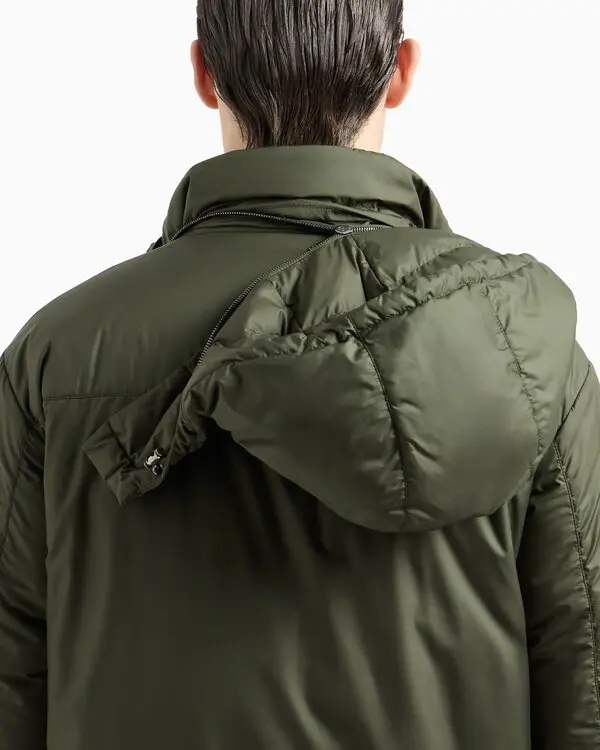 Giorgio Armani Hooded Goose-down Padded Blouson - Green