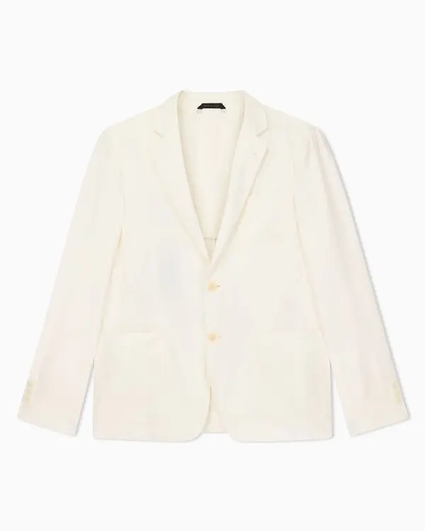 Giorgio Armani Upton Line Single-breasted Jacket - White