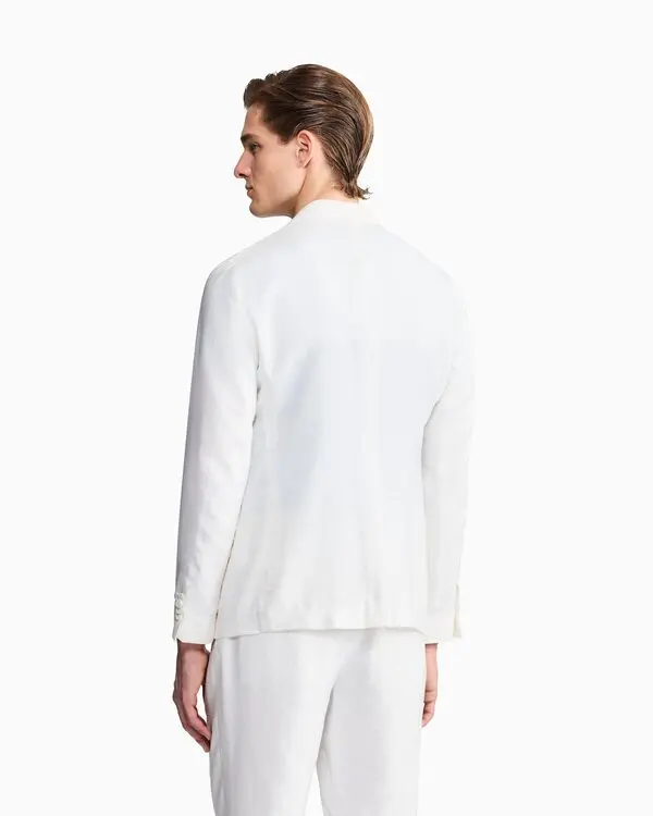 Giorgio Armani Upton Line Single-breasted Jacket - White